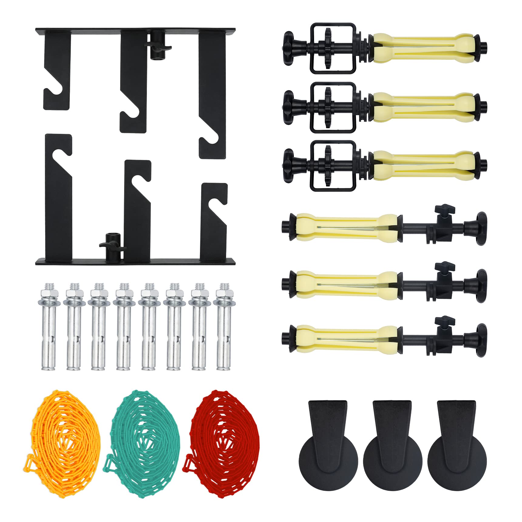 Meking Photography 3 Roller Backdrop Wall Mount, Manual Background ...