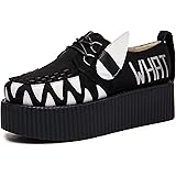 Amazon.com | RoseG Women's Handmade Suede Lace Up Flat Platform ...