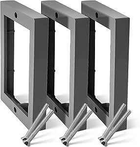 3/4" ReceptXtenders 3-Pack Single Gang, Receptacle Outlet Box Extender ...