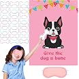Amazon.com: 38 Pieces Pin The Bone on The Dog Party Games Give The Dog ...
