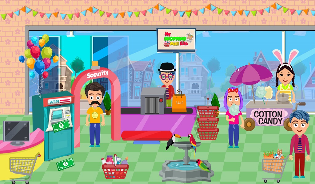 Pretend Play Shopping Mall Girl Supermarket Games:Amazon.com:Appstore ...