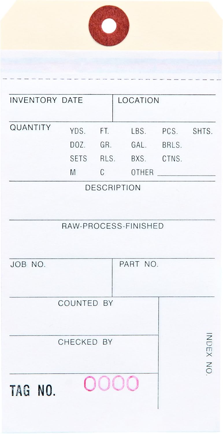 Maco NCR - Etiqueta de inventario, 2 piezas, 8, 6 – 1/4" x 3 – 1/8 ...
