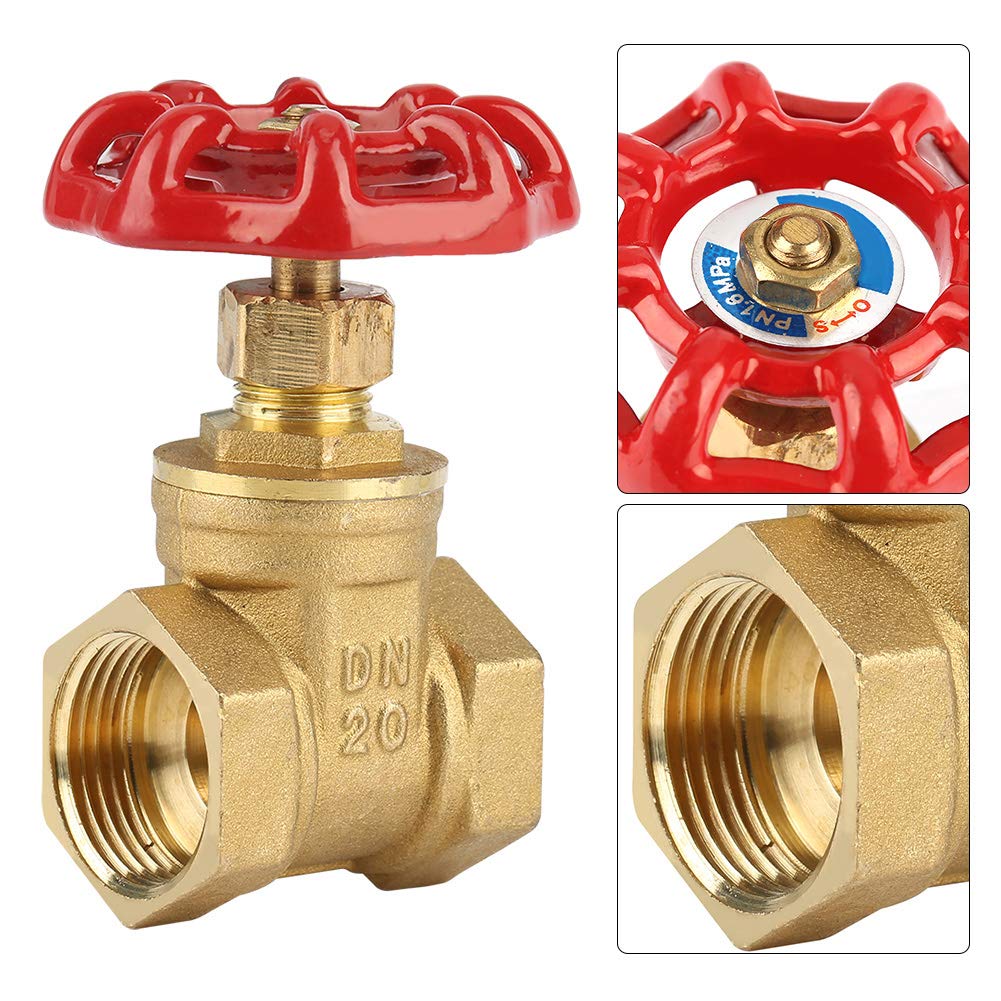 Brass Valve Compression Sluice Gate Valve DN20 BSPP G3/4 Rotary ...