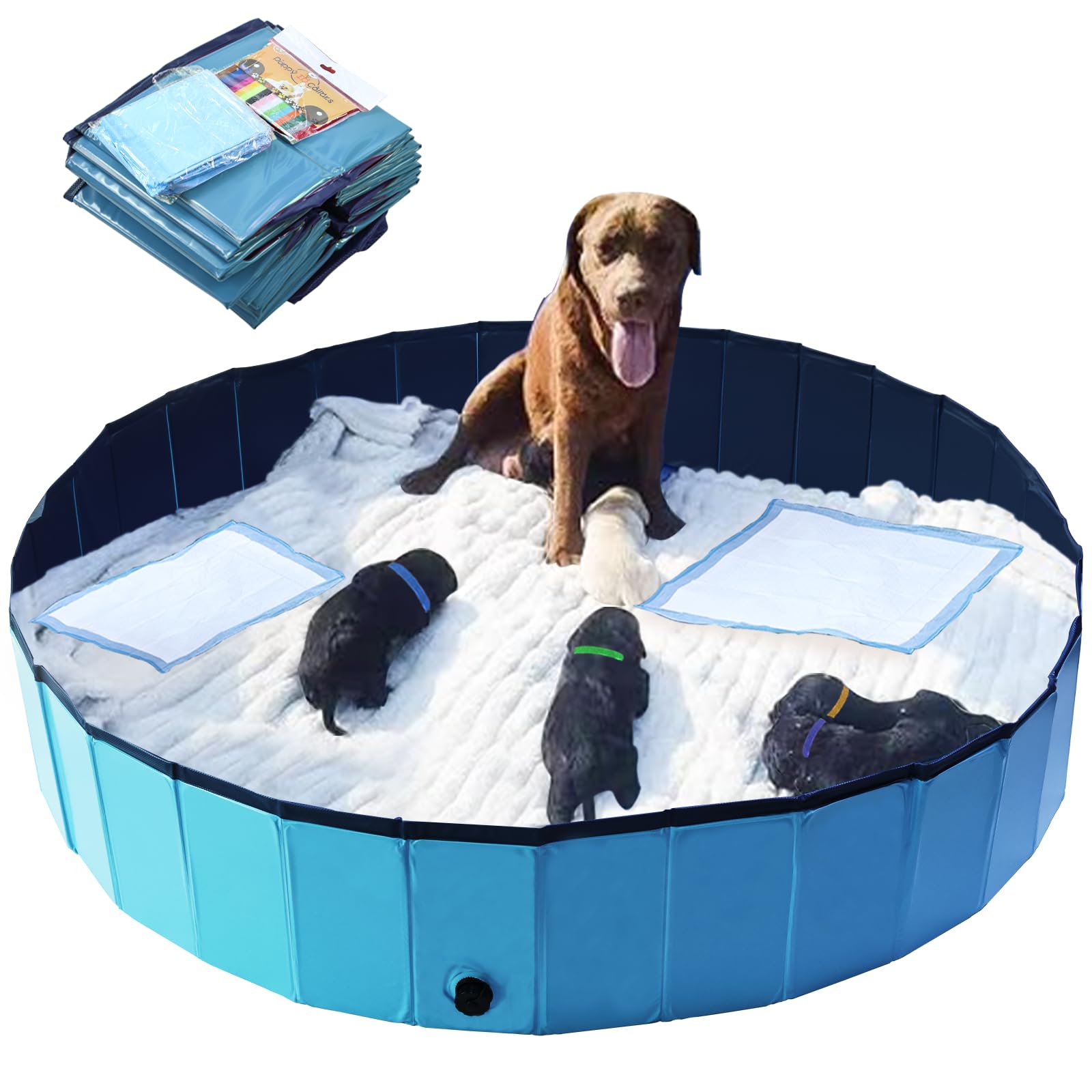 Artilife Dog Whelping Box,Dog Whelping Box Pool,Whelping Box for Dogs ...