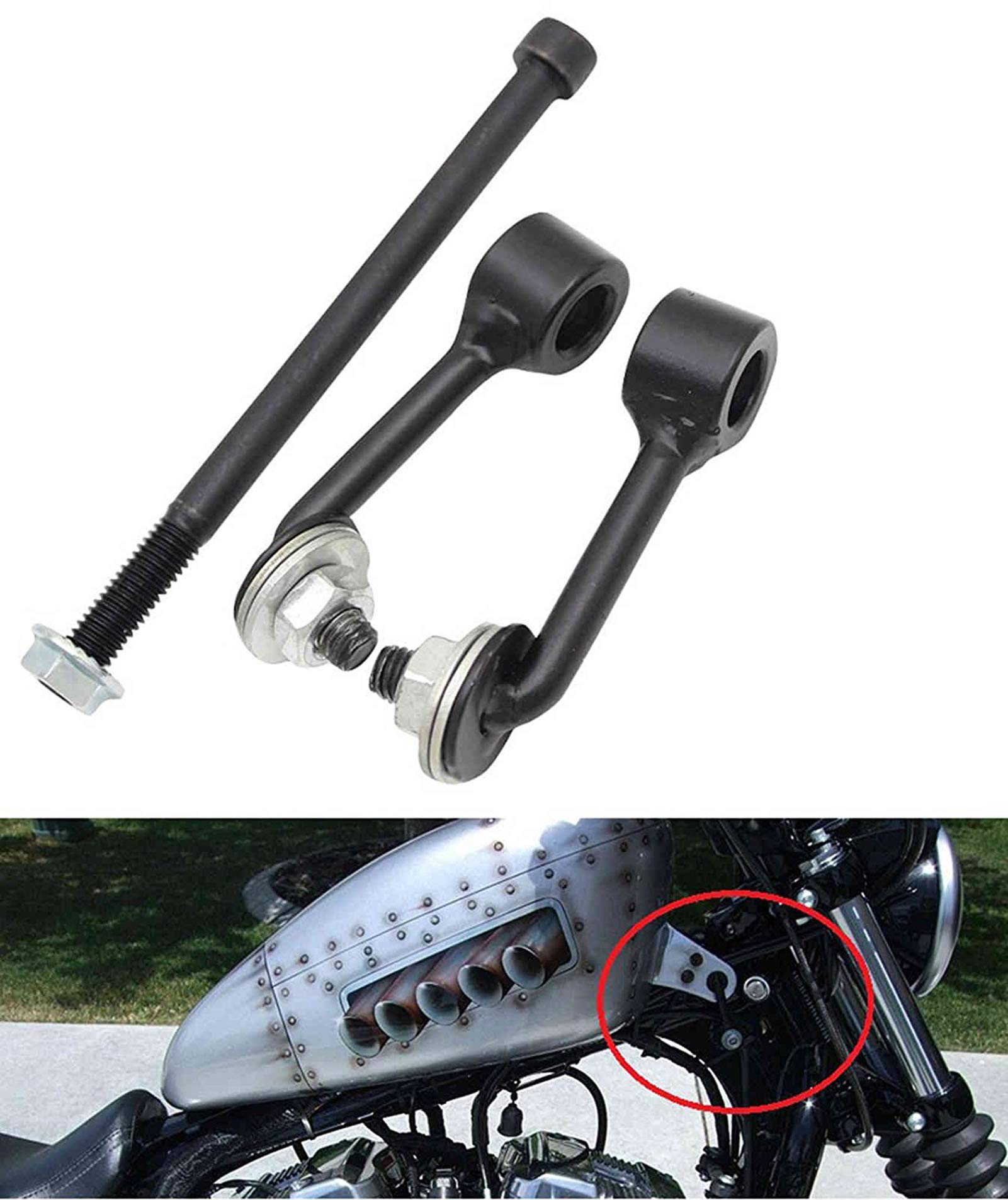 Mua 2 Inch Motorcycle Gas Tank Lift Motorcycle 2" Tank Lift Riser Kit ...