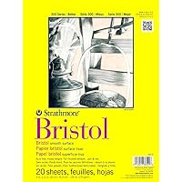 Strathmore Bristol Smooth Paper Pad, 9 by 12-Inch, 20 Sheets : Amazon ...