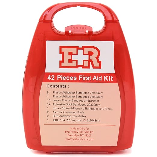Amazon.com: Ever Ready First Aid 42 Piece First Aid Kit: Health ...