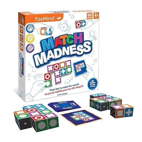 Foxmind Match Madness Board Game - Dual Mode Visual Matching Game for ...