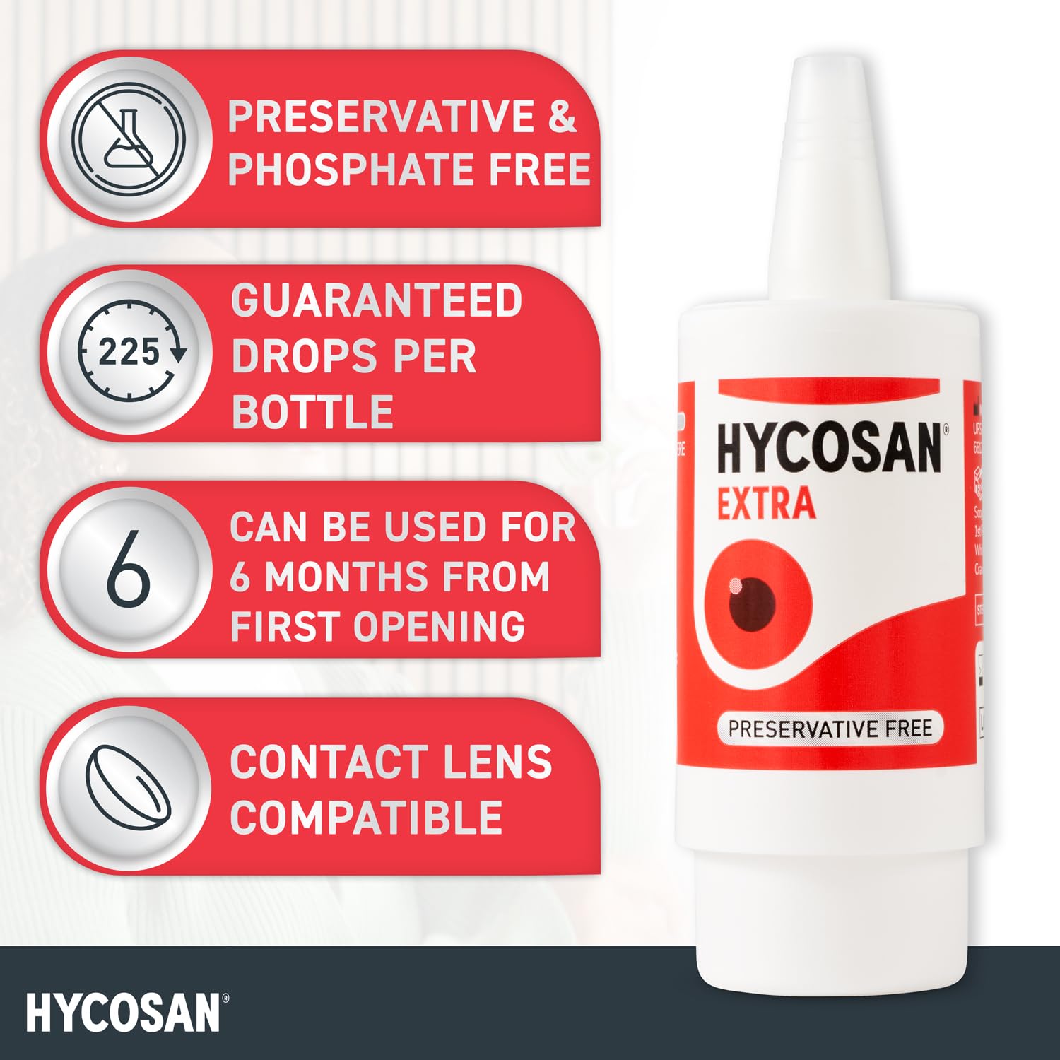 Mua Hycosan Extra - Eye Drops with Hyaluronic Acid for Soothing Relief ...