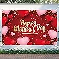 Amazon.com : Happy Mother's Day Banner - XtraLarge 7x5 FT Large Reusable Mother's Day Backdrop ...