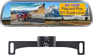 Amazon.com: AMTIFO A1 HD 1080P Backup Camera,4.3'' Mirror Monitor ...
