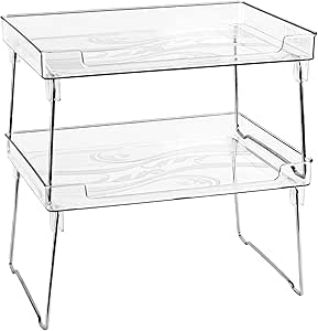 Amazon.com: Clear Stackable Shelf - Easily Organize Your Kitchen ...