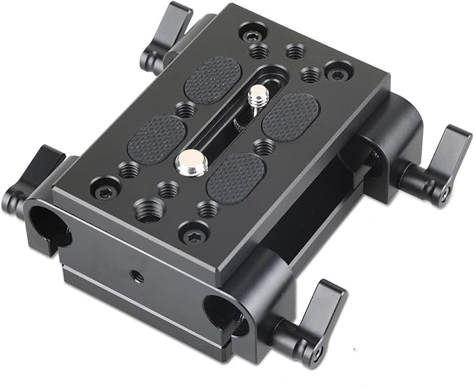 SMALLRIG Camera Tripod Mounting Baseplate Double 15mm: Amazon.co.uk ...