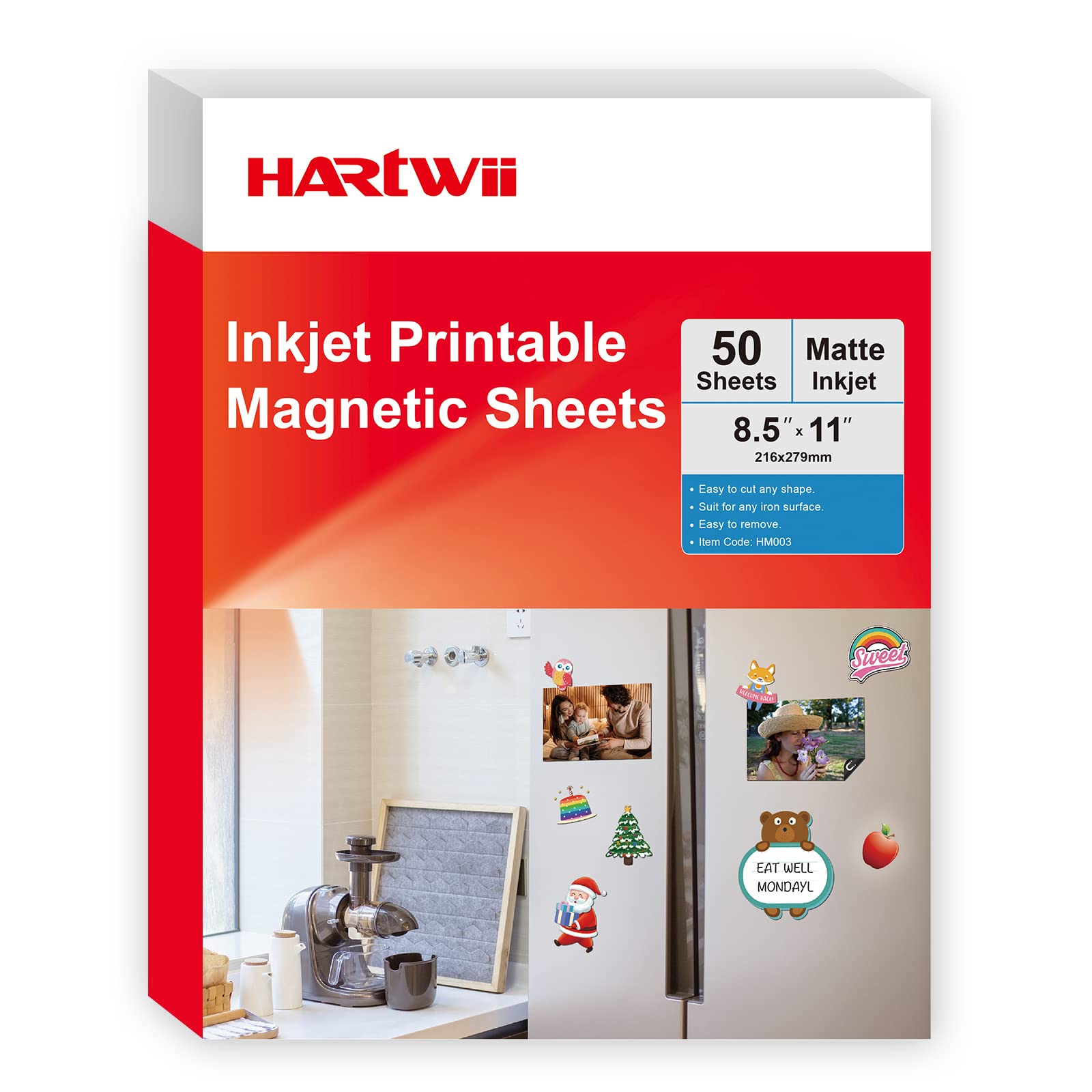 Mua 50 Sheets Bulk Printable Magnet Matte Sheets for inkjet printer ...