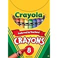 Amazon.com: Crayola Classic Color Pack Crayons, Tuck Box, 8 Colors ...