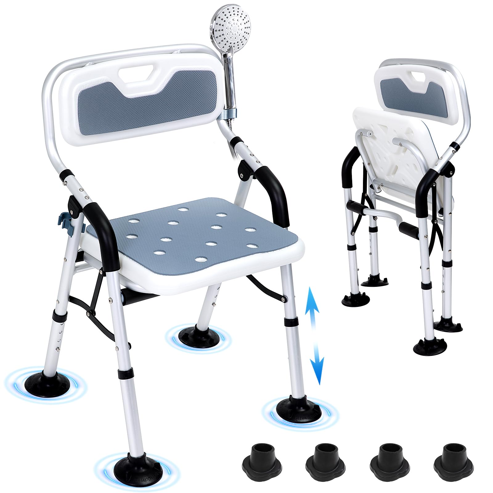 Shower Chair for Inside Shower,Foldable Shower Chair for Elderly and ...