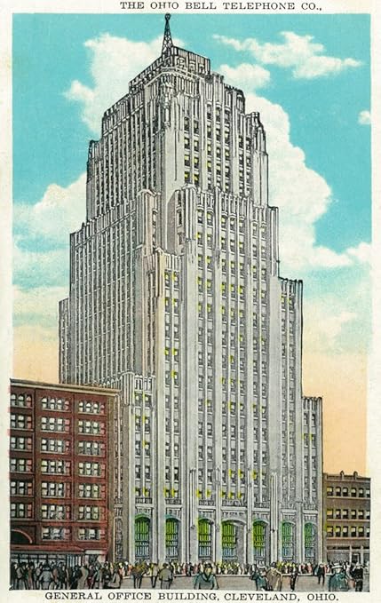 1930 Postcard drawing of the new E. Clem Wilson Building on Wilshire ...