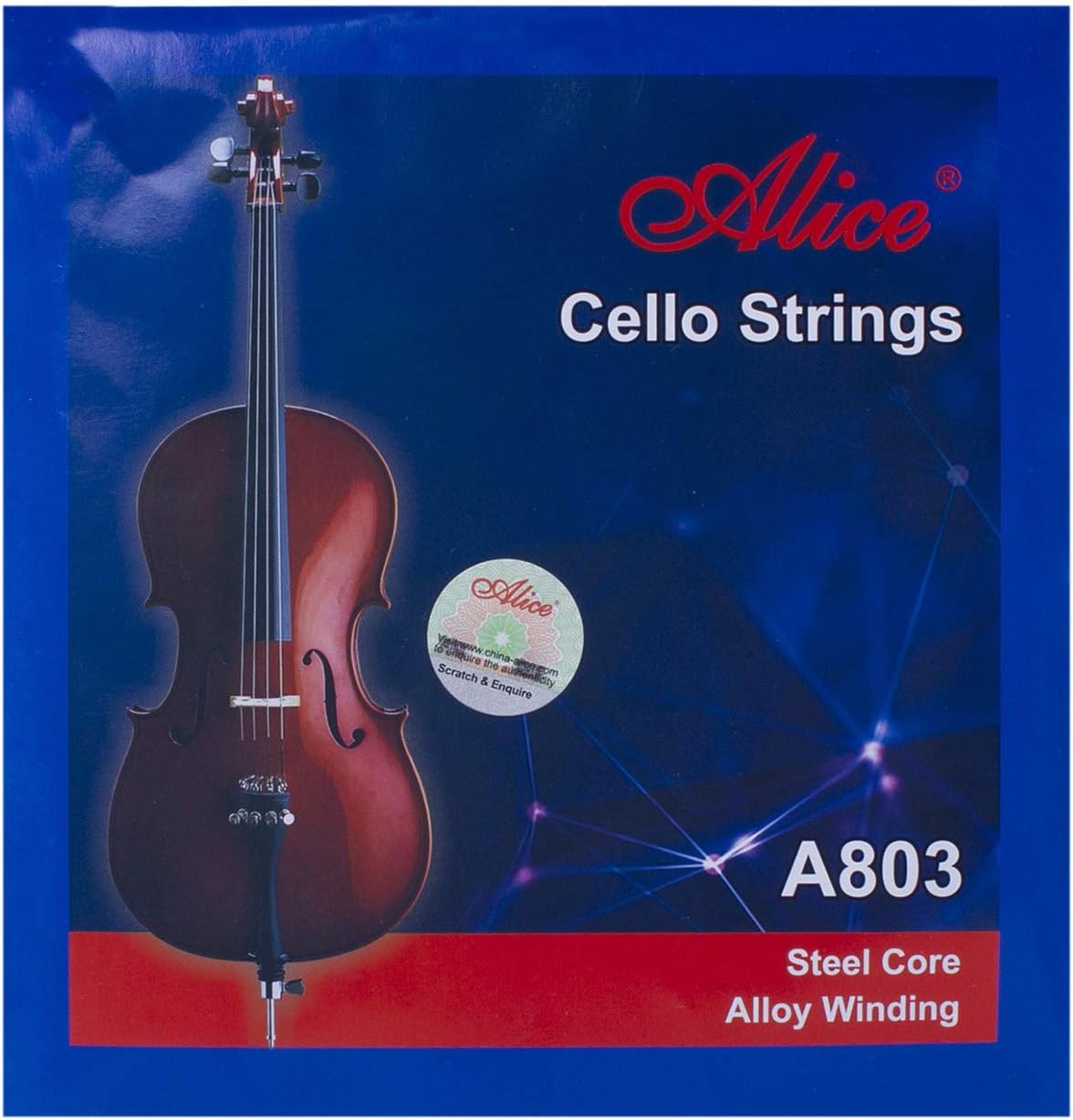 Amazon.com: Alice Cello Strings 4/4 Full Set A D G C Practice Strings ...
