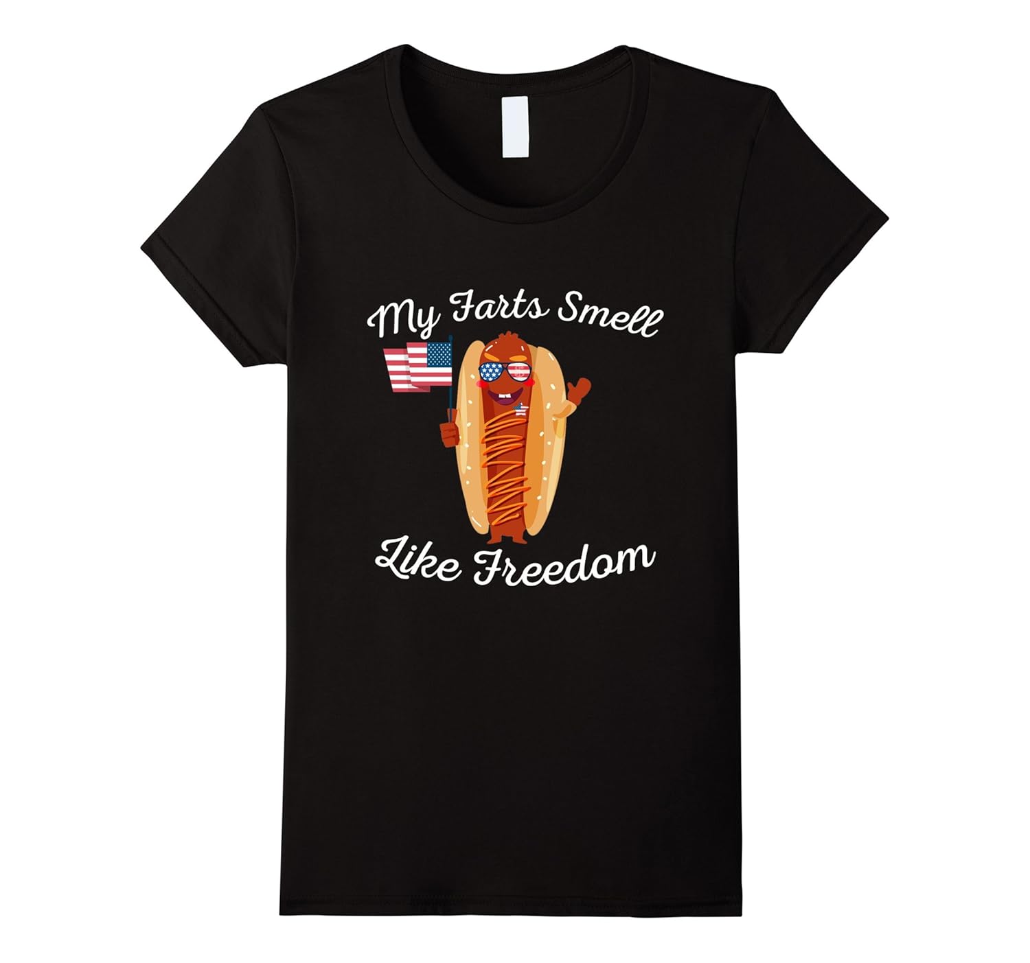My Farts Smell Like Freedom Funny Patriotic T shirt-4LVS