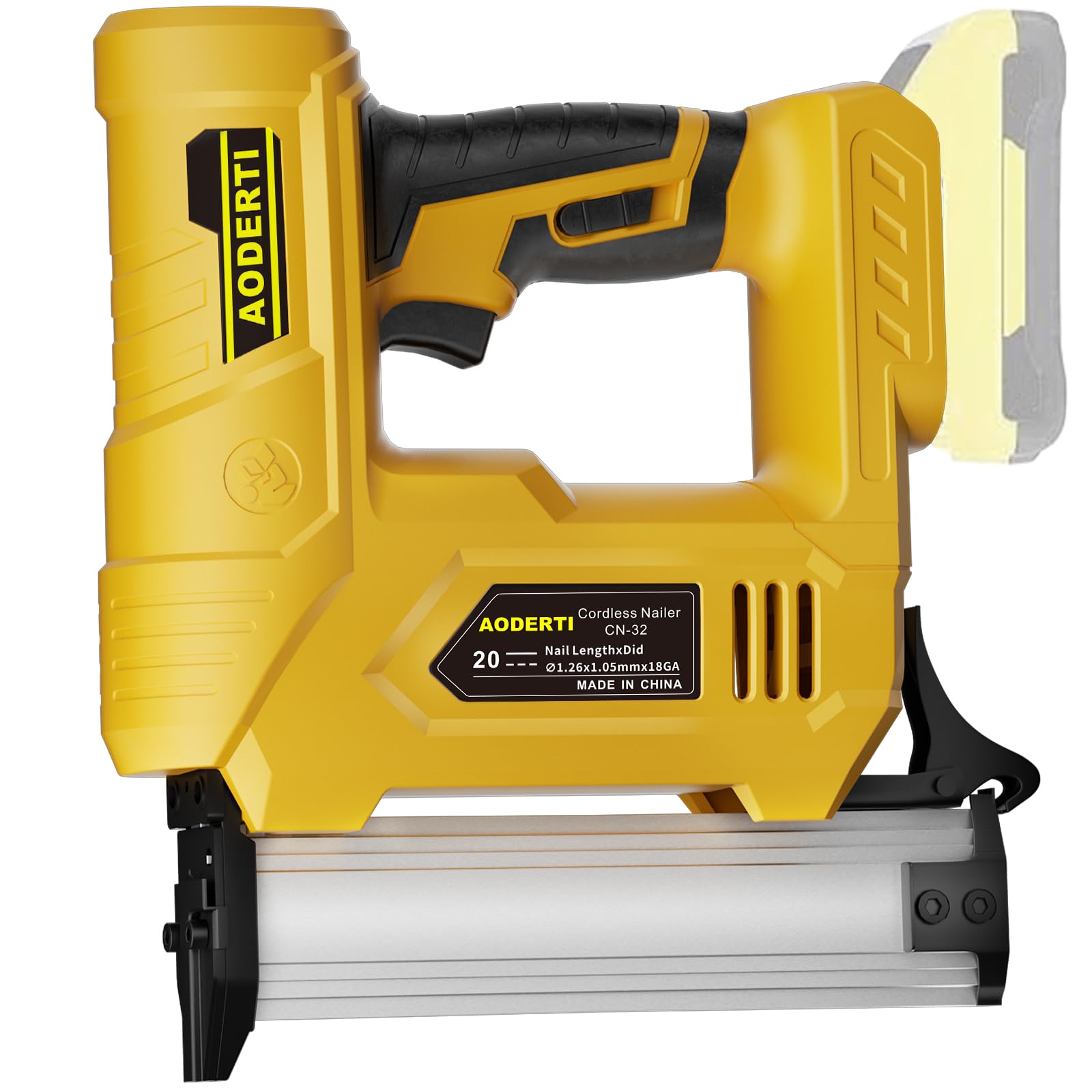 Cordless Nail Gun for DEWALT 20V MAX Battery, 18GA 5/8 to 1-1/4 Inch, 2 ...
