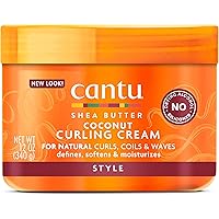 Amazon.com: Cantu Natural Shea Butter Coconut Curl Cream 2 Oz : Beauty ...
