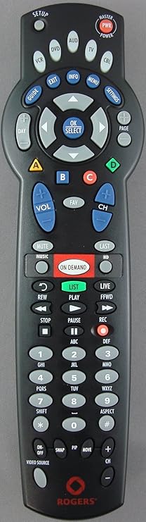 Rogers URC1056 | 1056B03 Universal Remote Control: Amazon.ca: Electronics