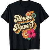 Amazon.com: 60s 70s Retro Flower Power - Groovy Frisco 1 Poster T-Shirt ...