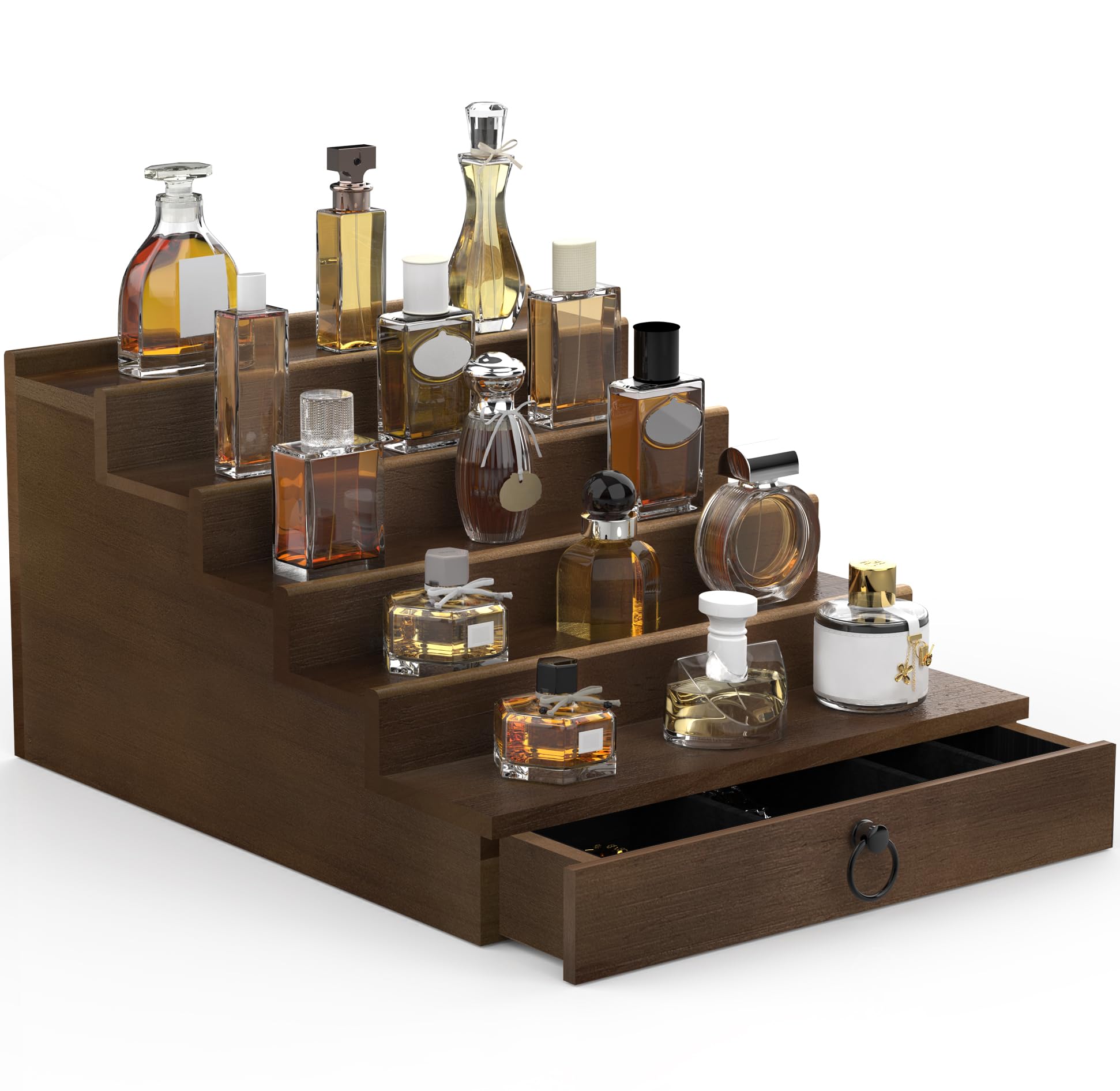 upcessory Cologne Organizer for Men, 5 Tier Cologne Shelf, Cologne ...