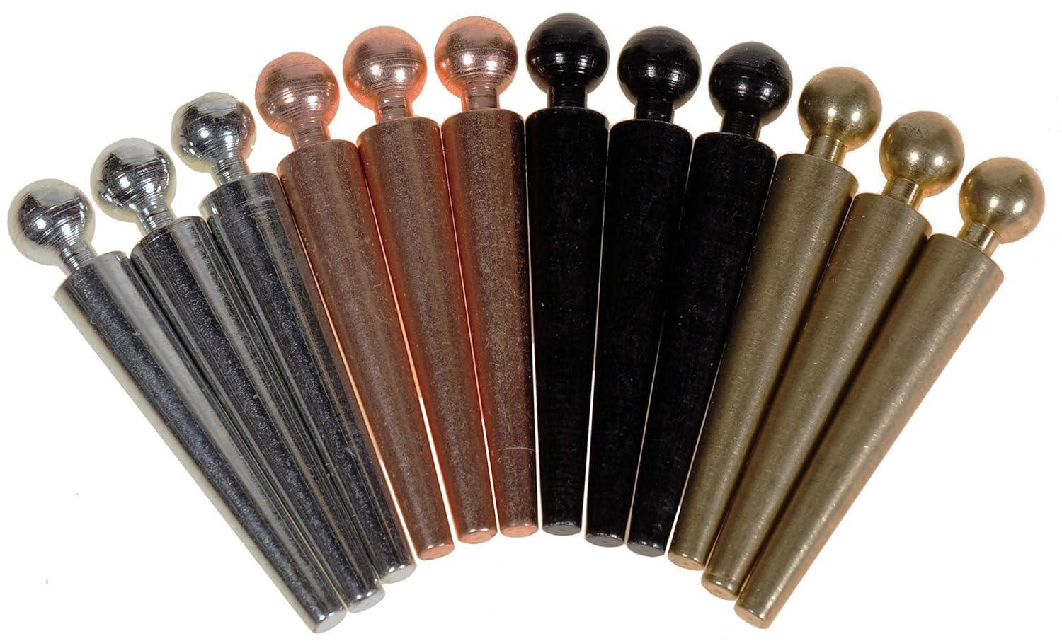 Deluxe Games And Puzzles Metal Cribbage Pegs Extra Large Ball Top Set 