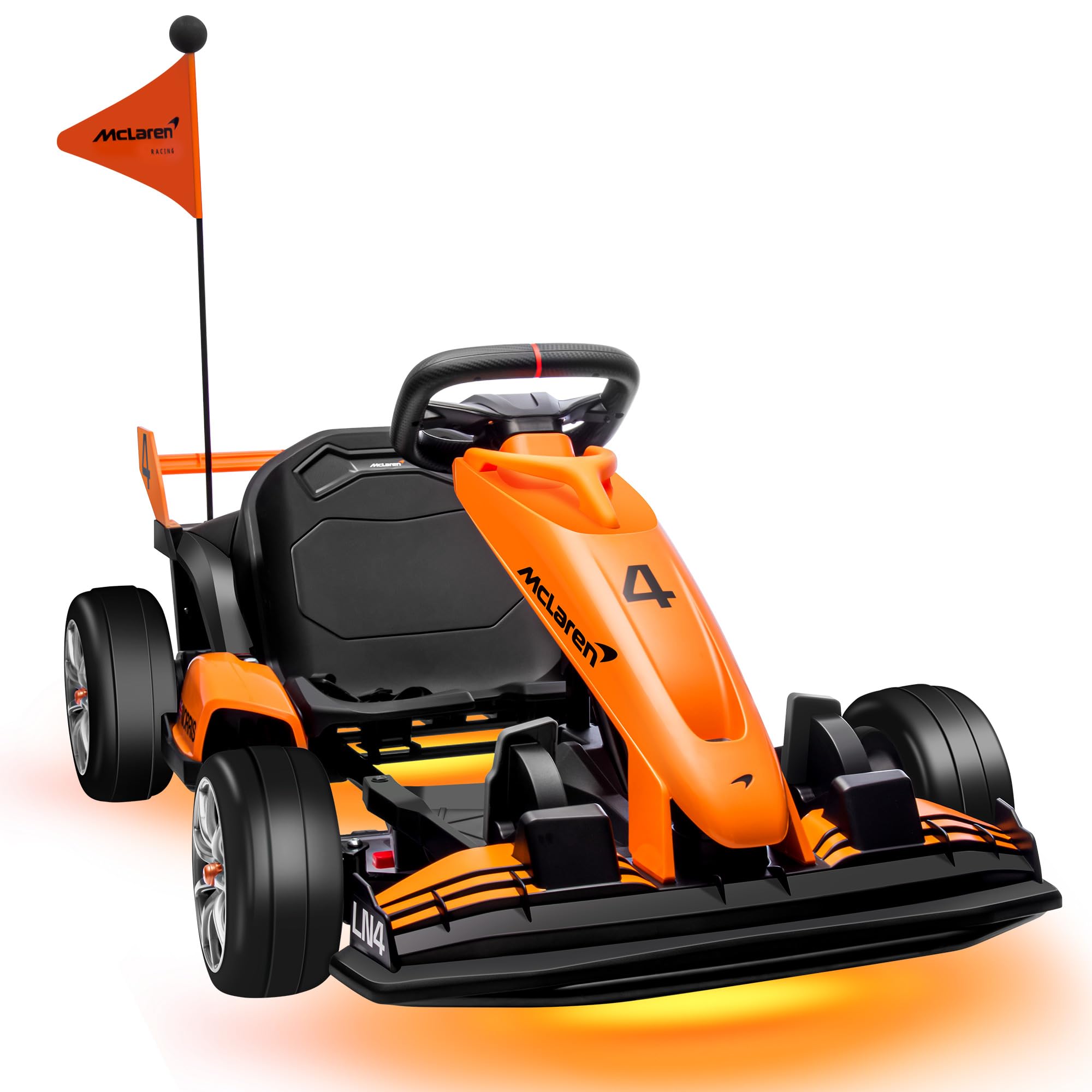 ENYOPRO 24V Licensed McLaren F1 Kids Electric Go Kart, Battery Powered ...