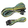 LIMICAR Trailer Wiring Harness Kit, 25ft Trailer Wire with 4 Flat ...