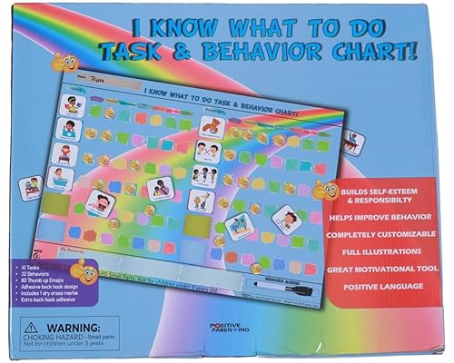 Thought-Spot Reward Chart for Kids; Kid's Chore & Behavior Chart: 41 ...