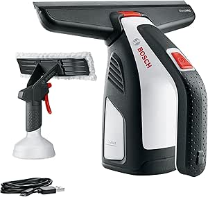 Bosch 3.6V Cordless Window & Glass Cleaner Vacuum 266 mm Streak Free ...