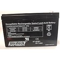 Amazon.com: UltraTech 1272F1 12 Volt 7.0 Ah Sealed Lead Acid Battery ...
