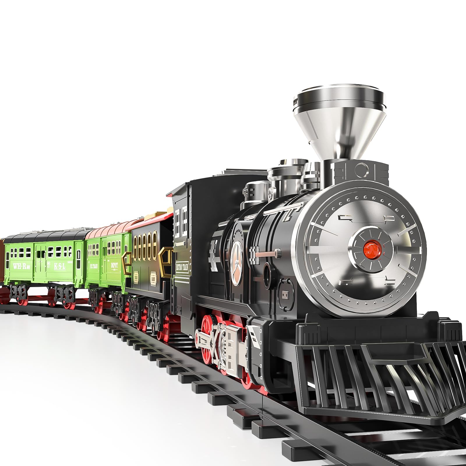 Mua TEMI Large Train Set - Kids Electric Train Toy with 3 Way Smoke ...