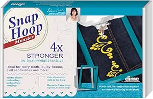 Amazon.com: DIME Snap Hoop Monster Magnetic Embroidery Hoop for Janome ...