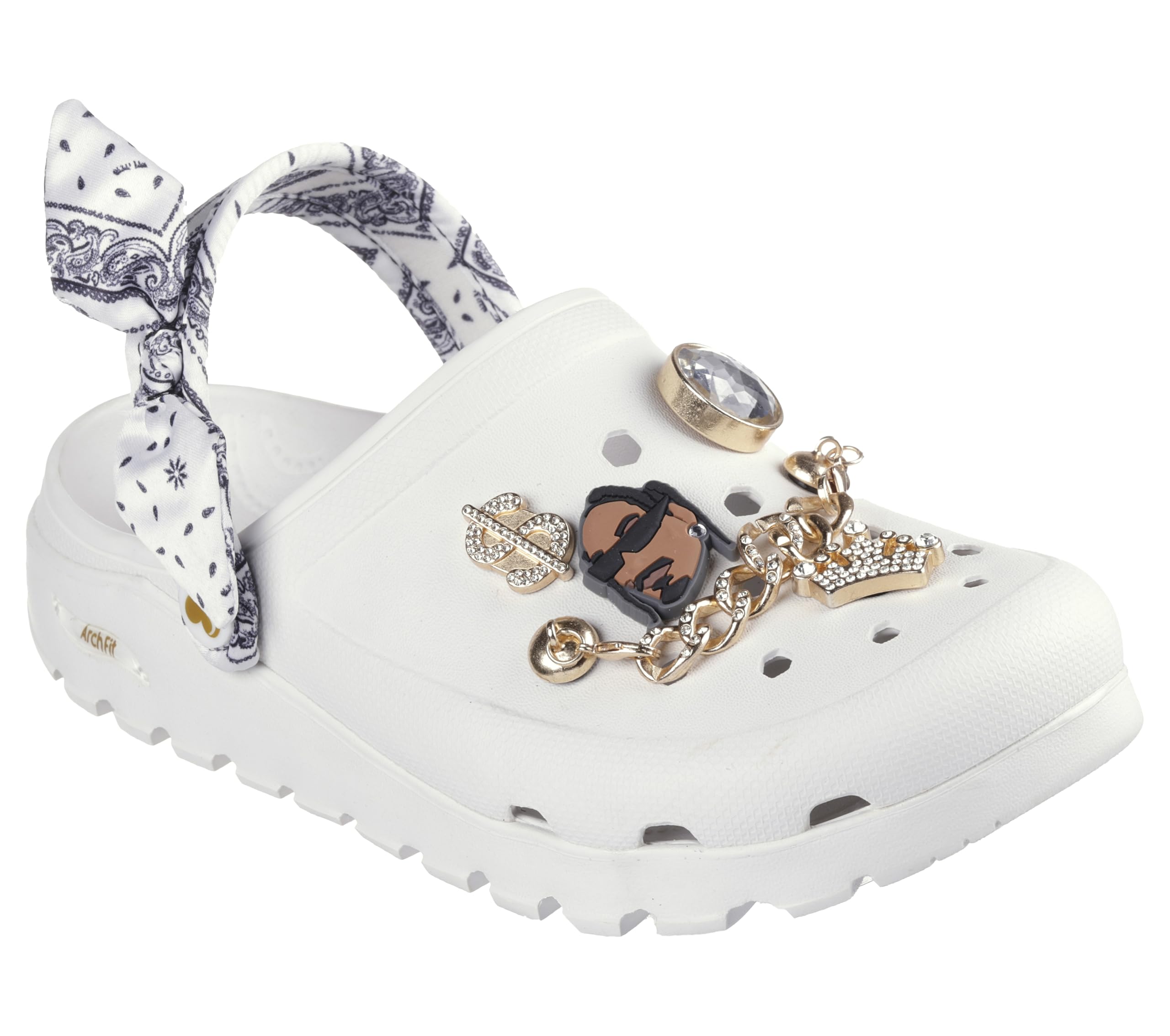 Skechers Women's Snoop Dogg: Arch FIT Footsteps-Rolling Glitz Clog ...