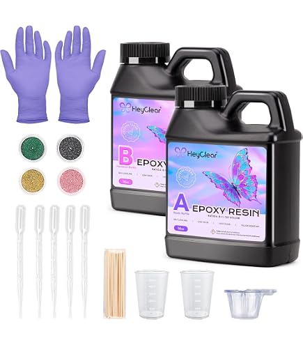 Lets Resin Mua 1 Gallon Epoxy Resin Kit, Bsrezn Crystal Clear Hard And ...