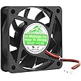 Amazon.com: 60mm by 60mm by 15mm 6015 12V DC 0.10A Ball Bearing Brushless Cooling Fan 2pin AV ...