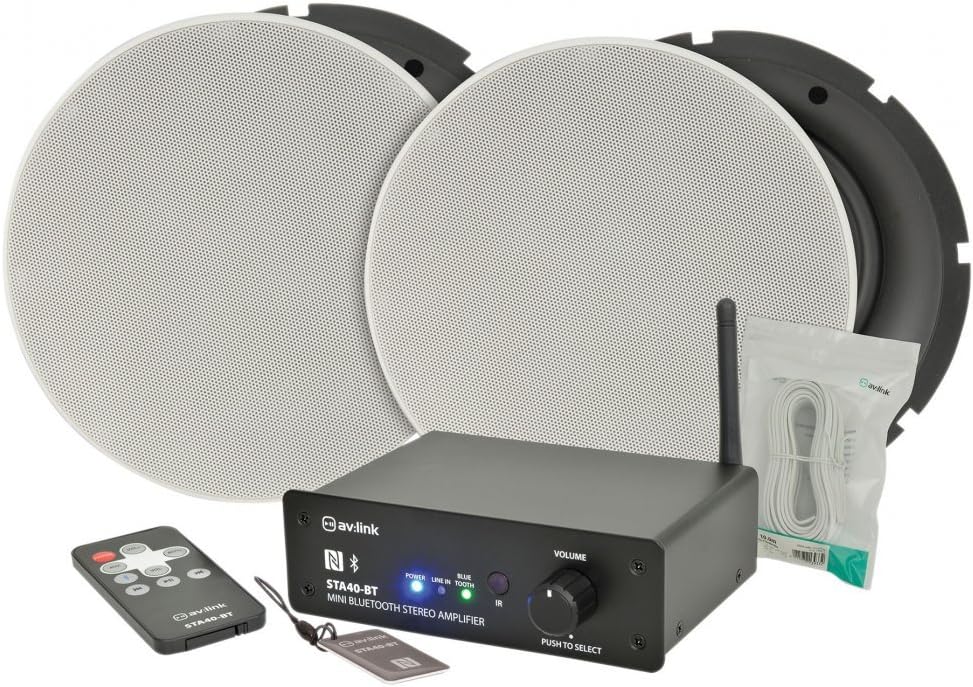 AMP40 - STA40-BT AMPLIFIER AND SL6 CEILING SPEAKERS PACKAGE FOR ...
