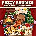 Amazon.com: Fuzzy Buddies: Adorable and Relaxing Coloring Pages ...