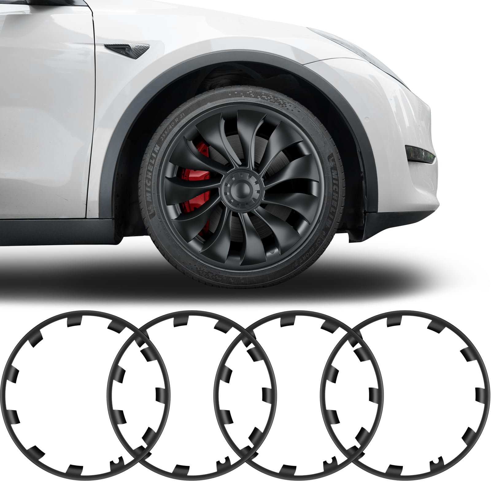 LOZUZ Tesla Model Y Wheel Protectors Essential Accessory to Prevent ...