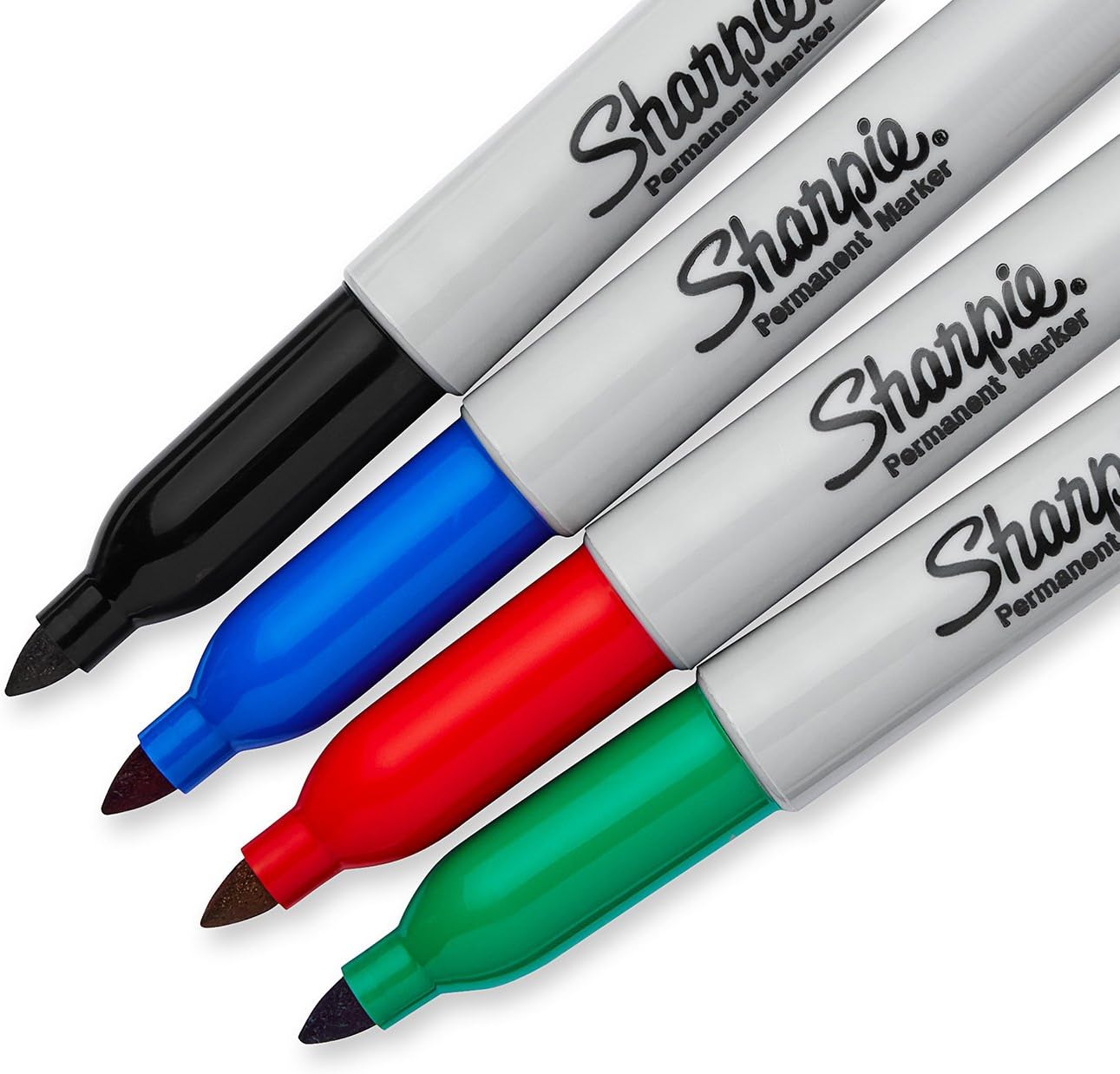 Sharpie Permanent Markers | Fine Point | Assorted Standard Colours | 4 ...