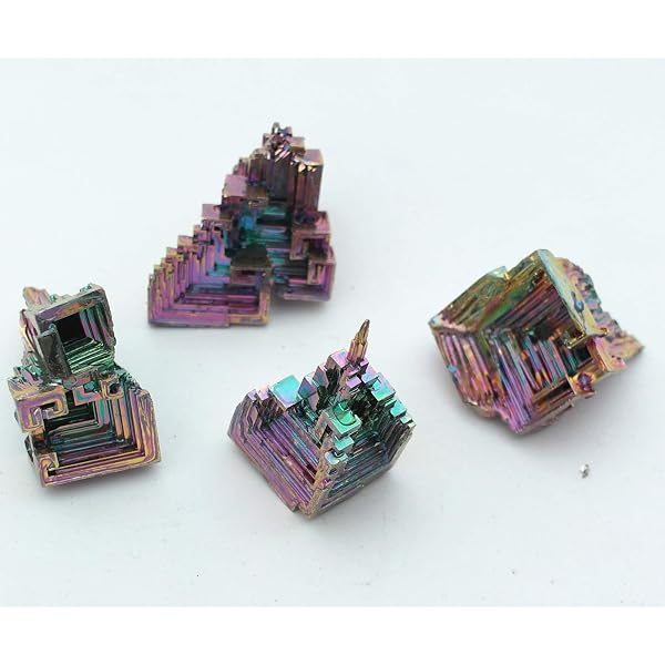 Hand Grown Bismuth 5-Pack | 99.99% Pure Iridescent Metal Specimens ...