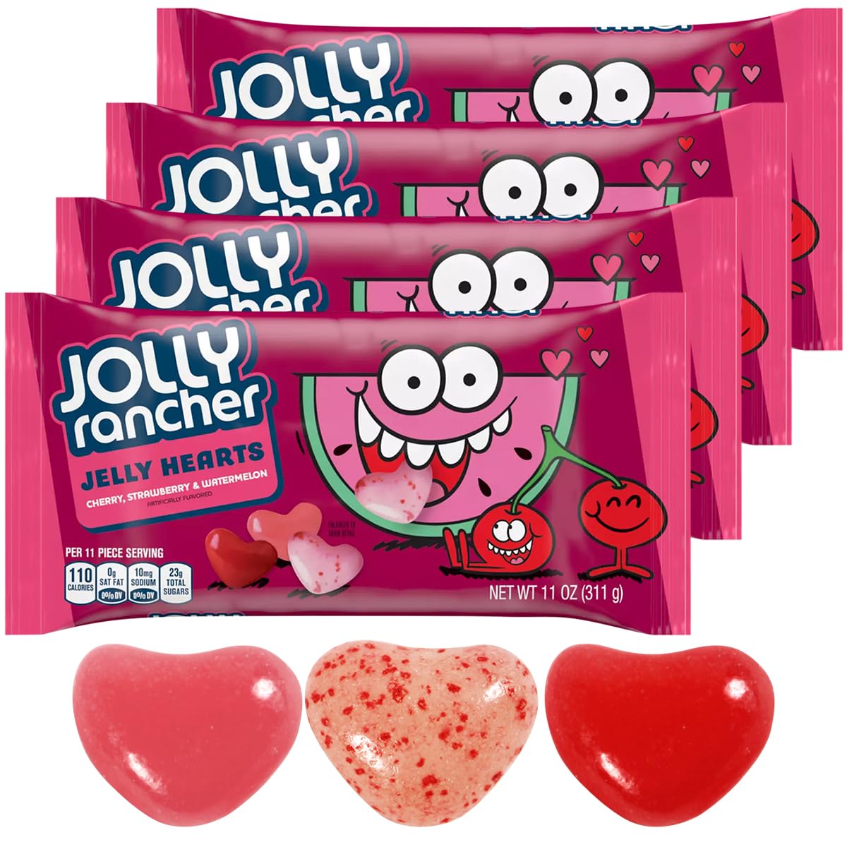 Mua JOLLYRANCHER Assorted Fruit Flavored Jelly Hearts Candy Cherry ...