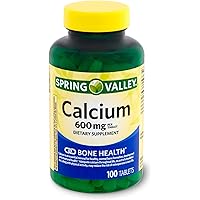 Amazon.com: Spring - Valley Calcium 600mg Natural Bone Health Calcium ...