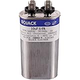 BOJACK 7.5 uF ±6% 7.5 MFD 370 V/440 V CBB65 Condensador de arranque ovalado para motor AC o ...