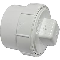 EZ-FLO 15327 PVC Cleanout with Plug, 2 inch x 3 inch, White - Plumbing ...
