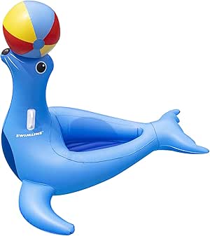 Amazon.com: Swimline Sea Lion Inflatable Pool Ride On: Toys & Games