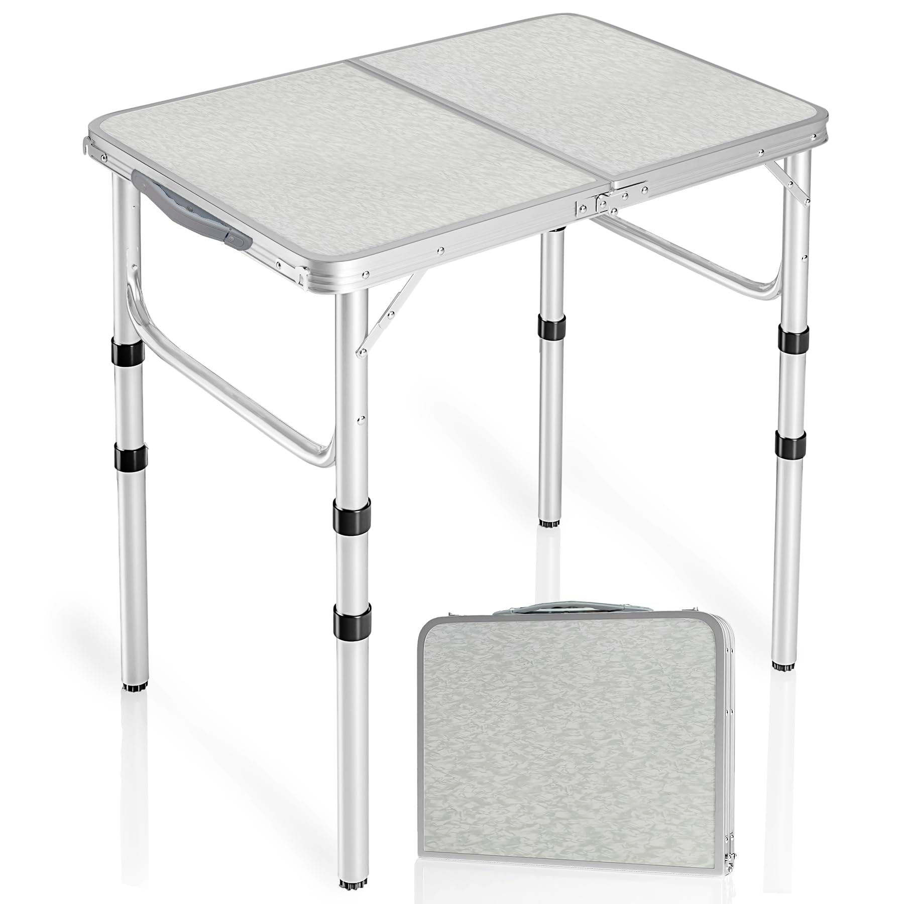 RedSwing Small Folding Table 2 Feet, Small Foldable Table Adjustable ...